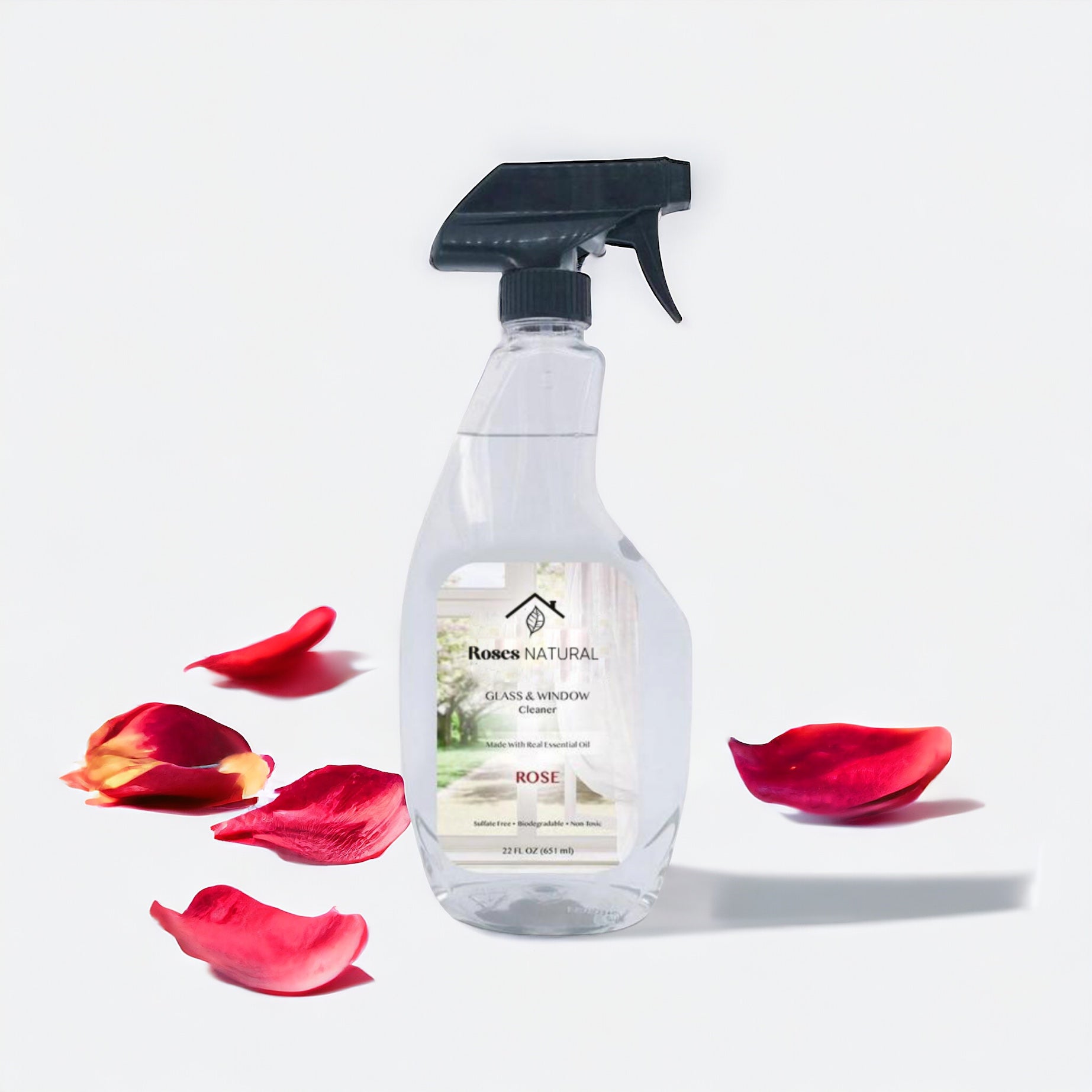 Natural Glass Cleaner - Rose – Roses Natural