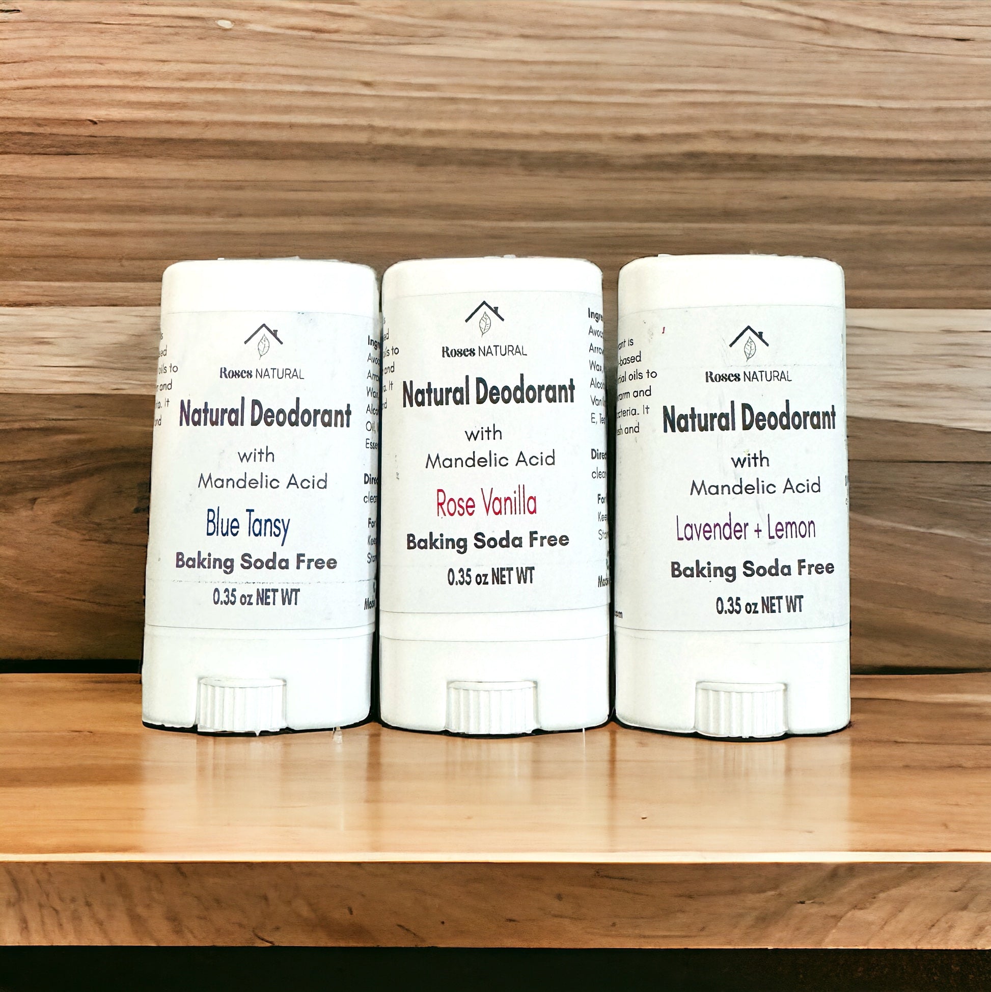 Travel/Mini Size - Natural Deodorant with Mandelic Acid – Roses Natural