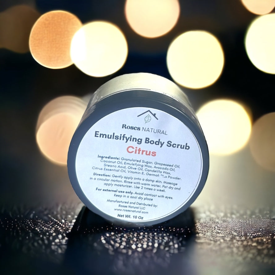 Citrus Emulsifying Body Scrub – Roses Natural