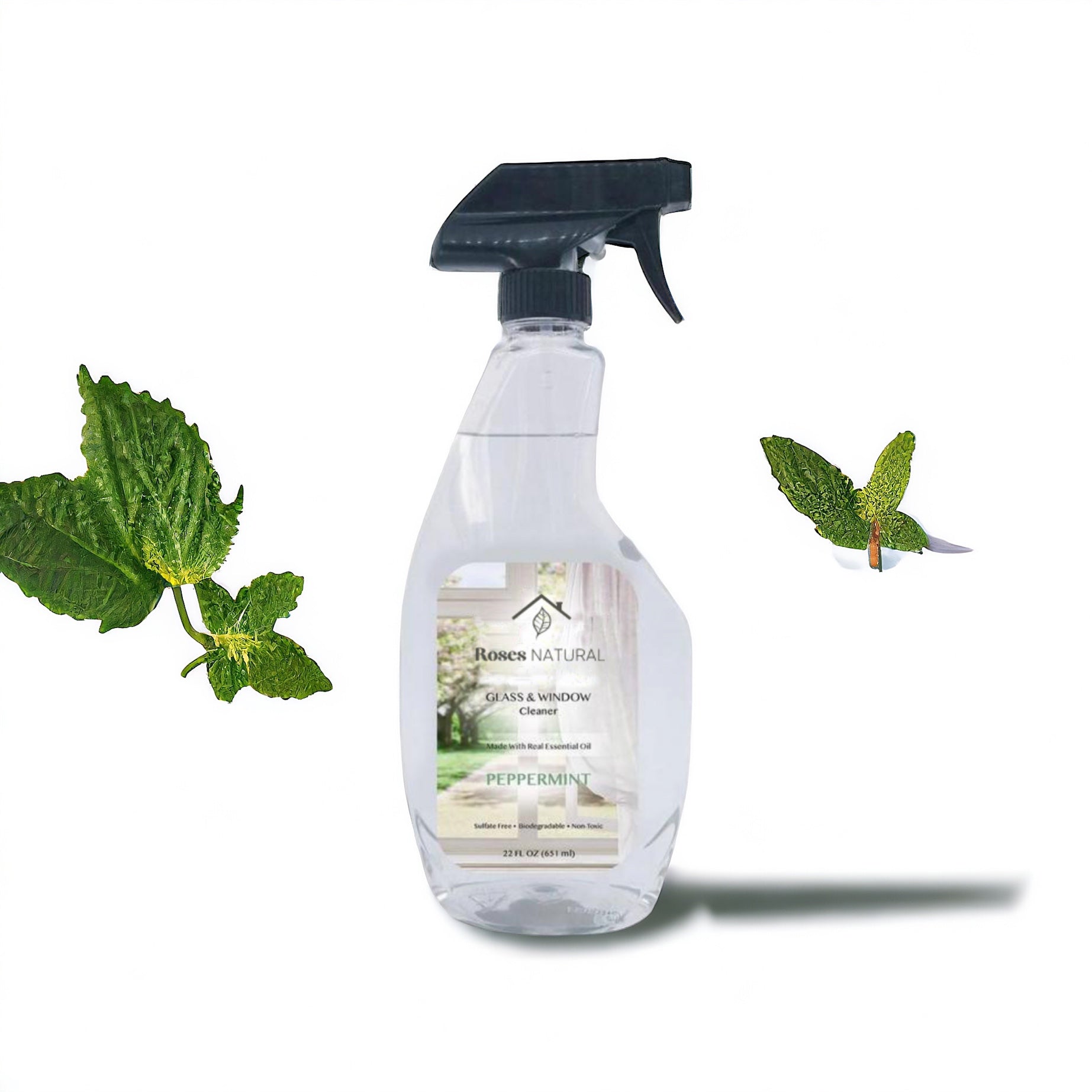 Natural Glass Cleaner - Peppermint – Roses Natural