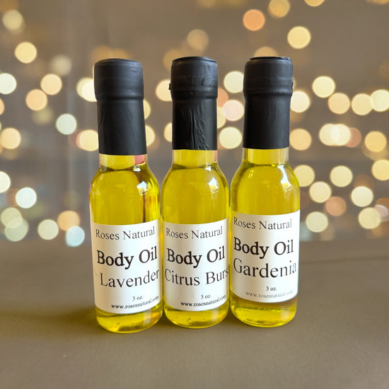 Natural Body Oil – Roses Natural