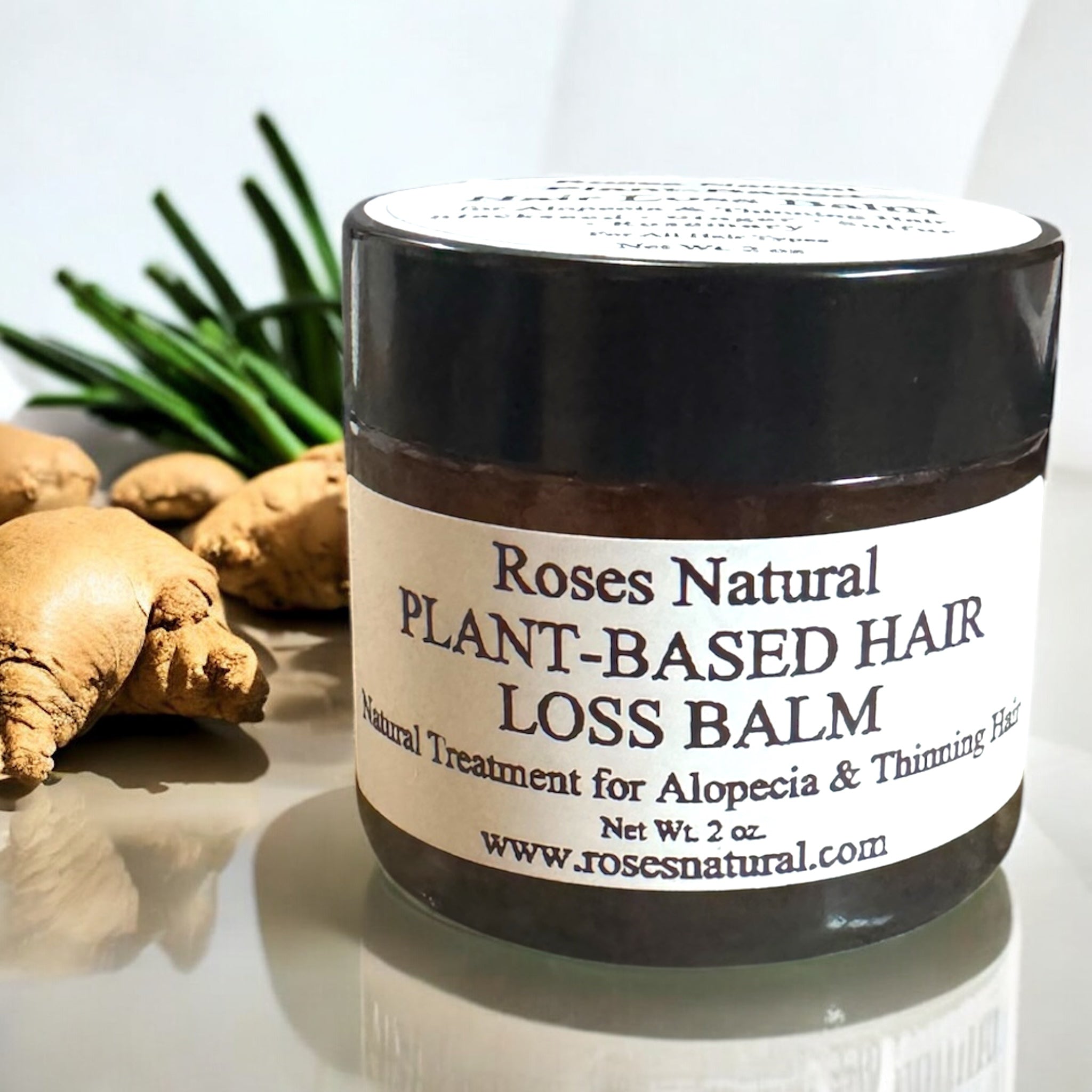 Plant-based Hair Loss Balm for Stronger-Looking Hair – Roses Natural