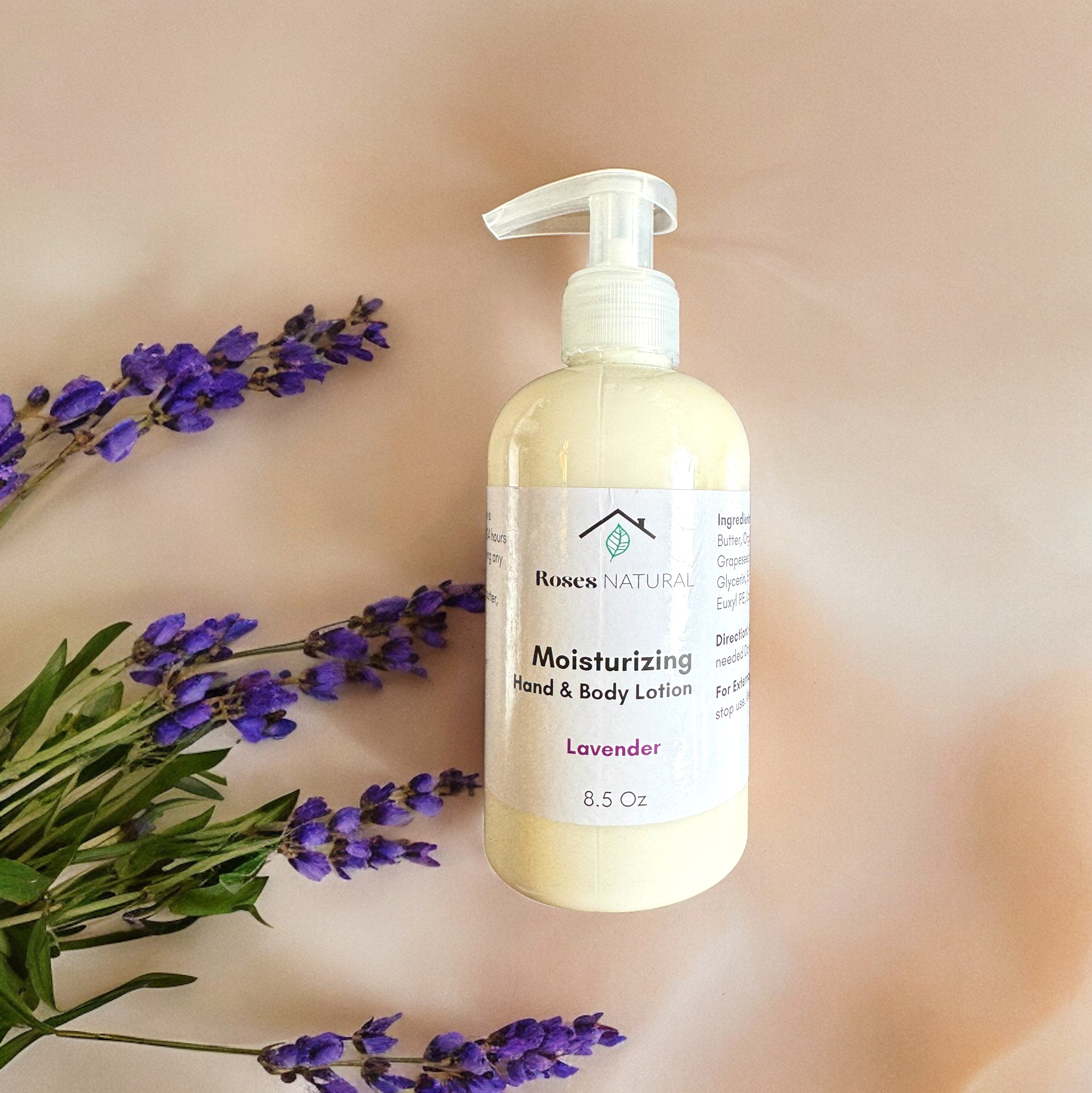 Moisturizing Hand & Body Lotion - Plant-Based – Roses Natural