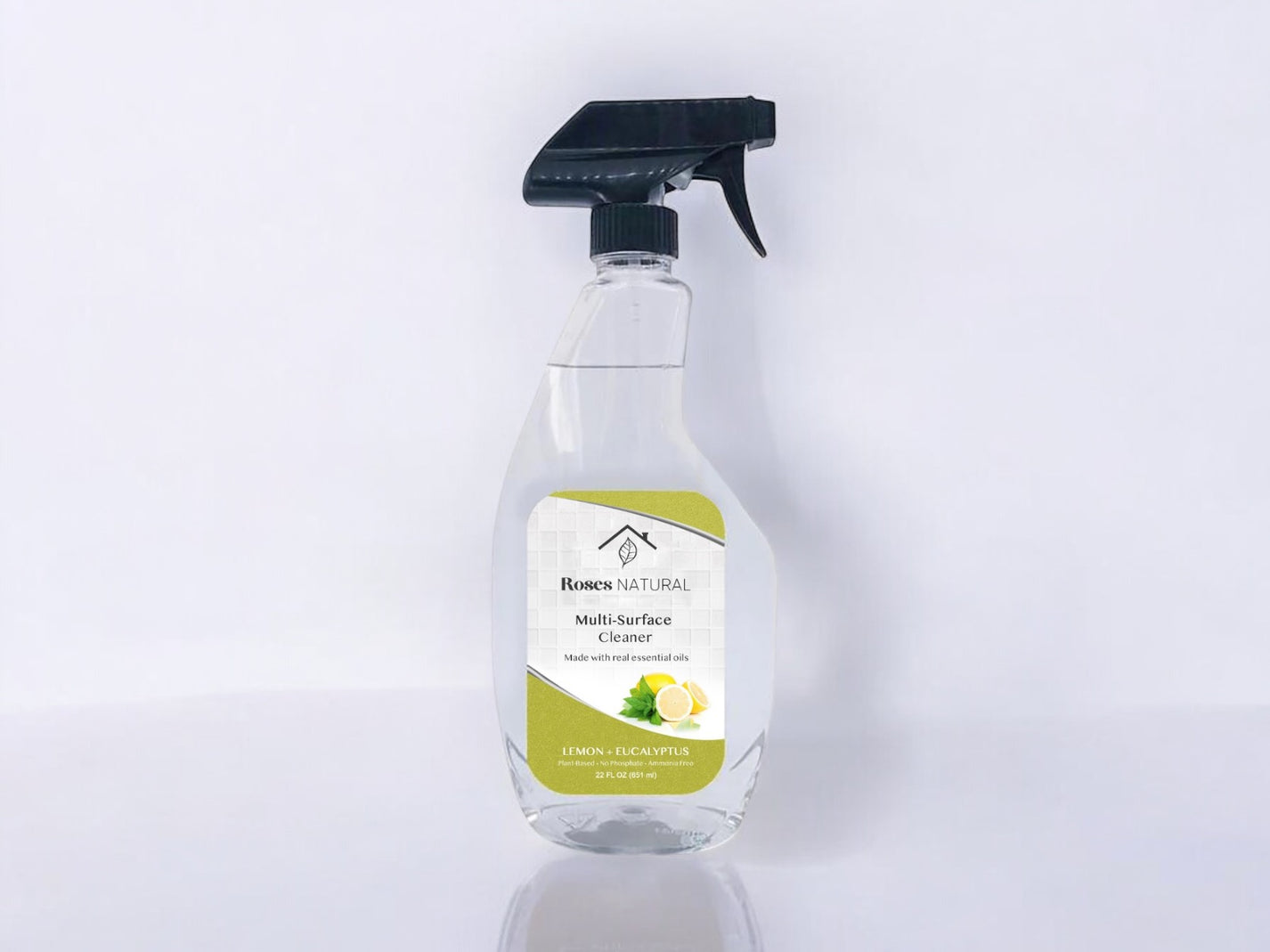 Natural Multi-Surface Cleaner - Lemon + Eucalyptus – Roses Natural