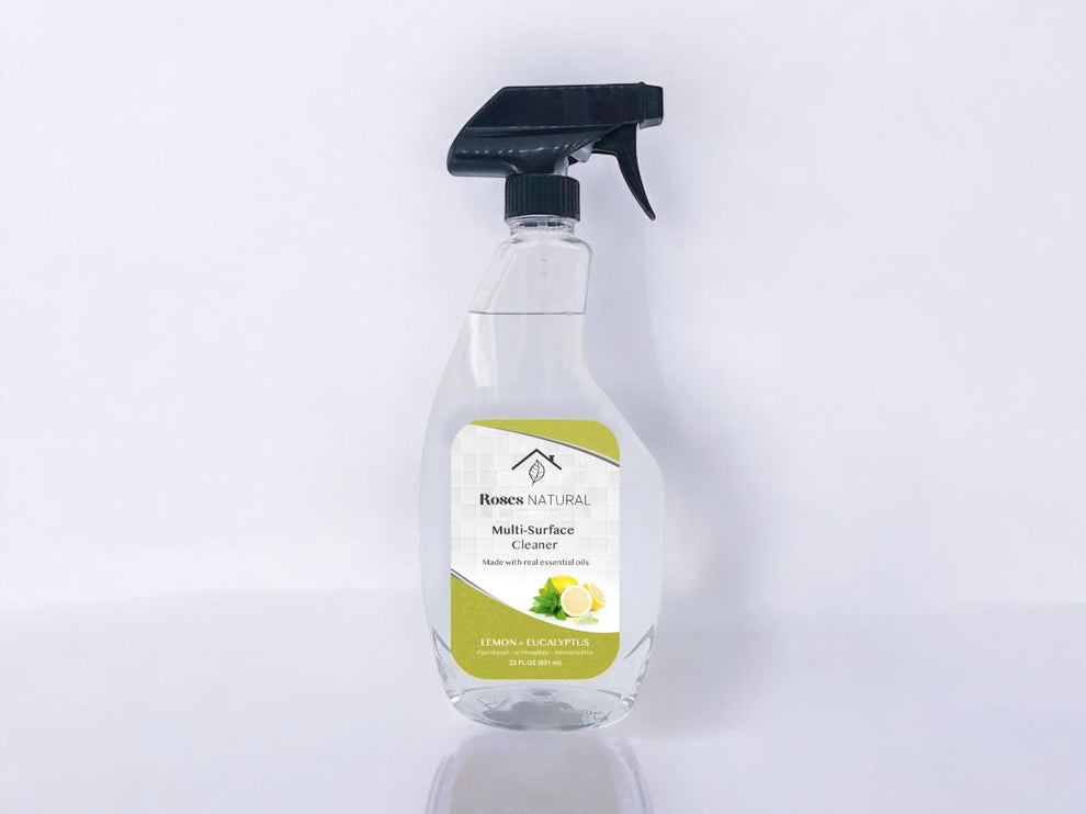 Natural Multi-Surface Cleaner - Lemon + Eucalyptus – Roses Natural