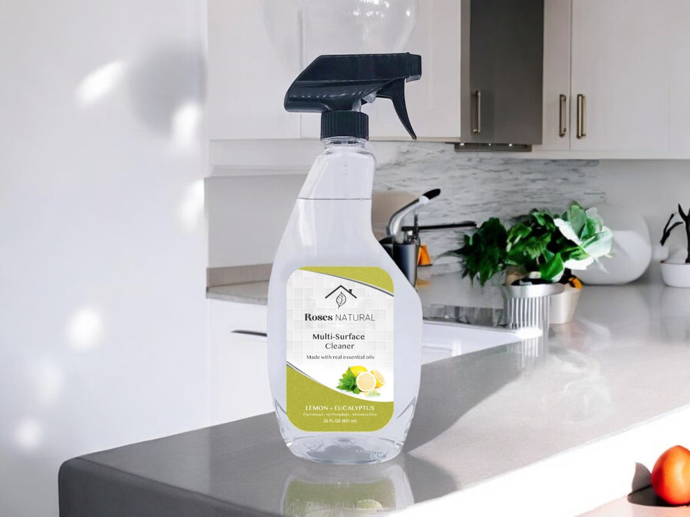 Natural Multi-Surface Cleaner - Lemon + Eucalyptus – Roses Natural