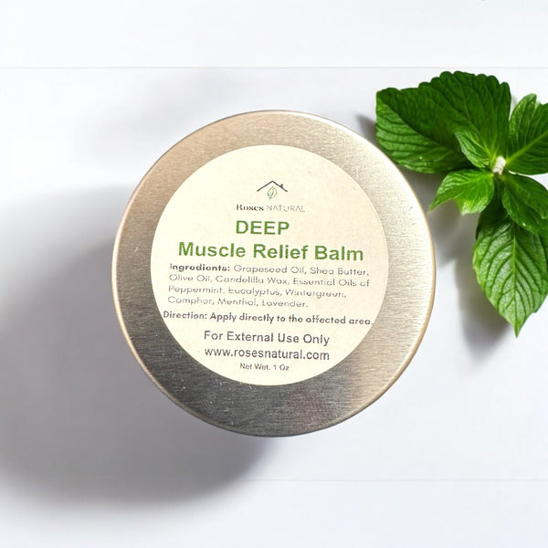 Deep Muscle Relief Balm – Roses Natural
